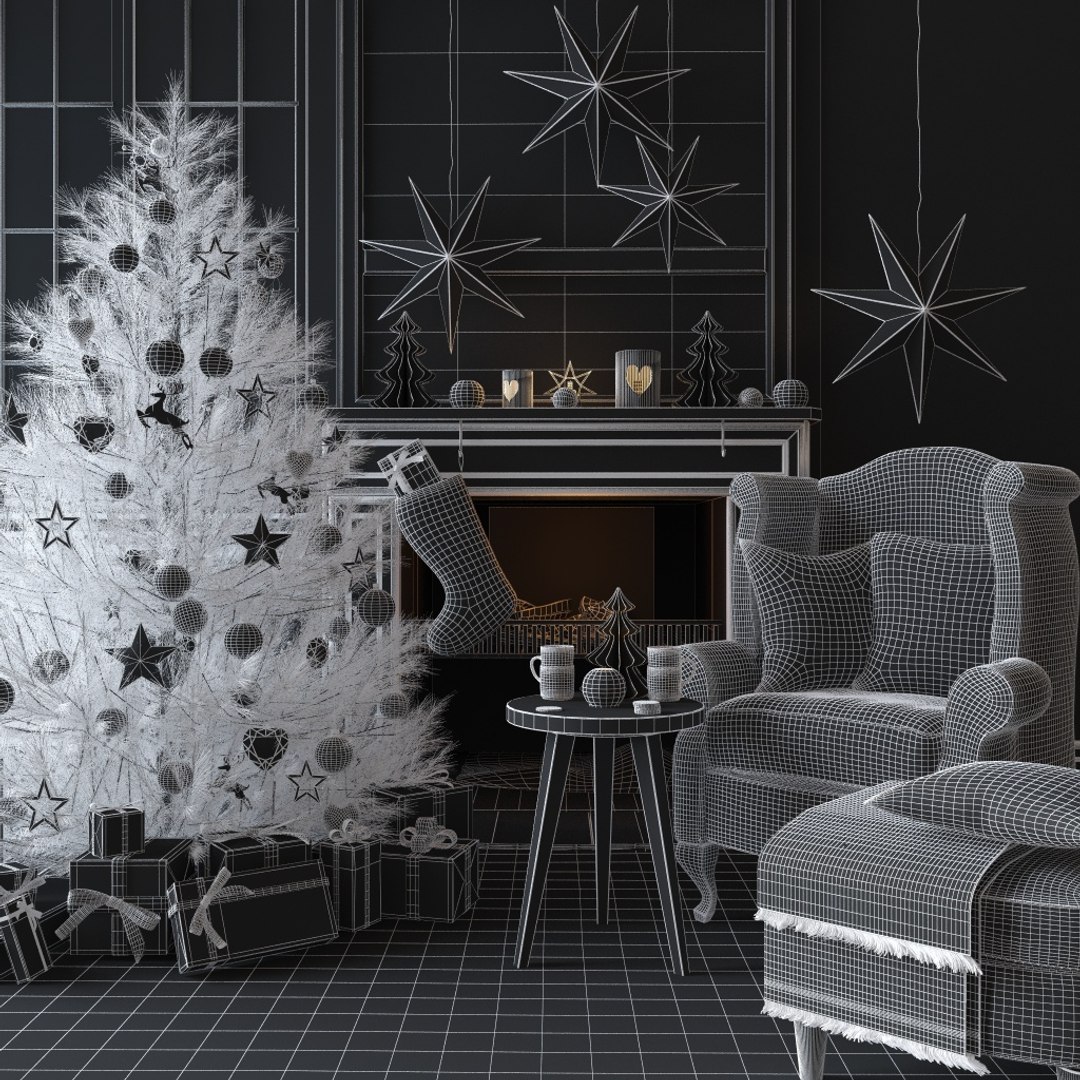 3D Merry Christmas Tree Chair - TurboSquid 1209251