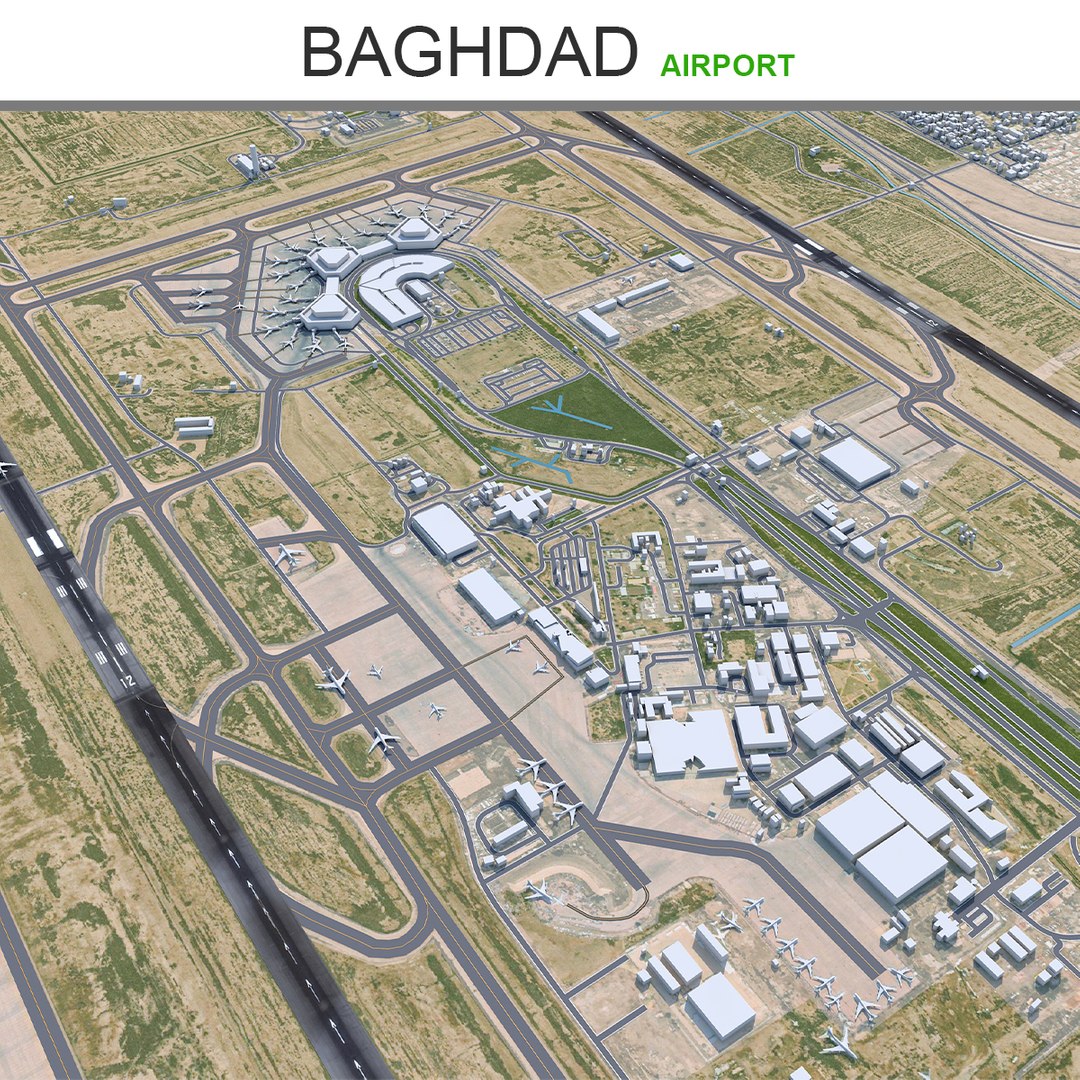 3D Model Baghdad Airport - TurboSquid 2005105