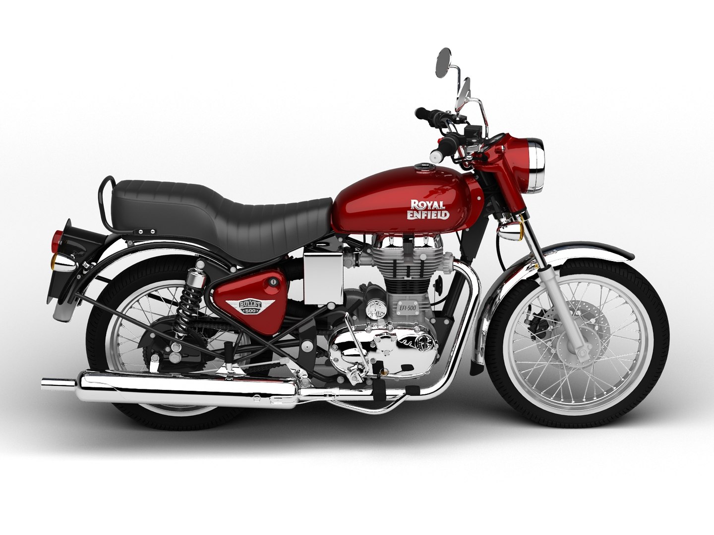 3d Royal Enfield Bullet Electra Model