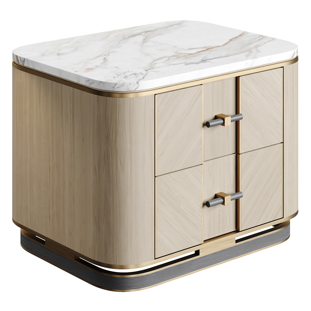 Frato ASHI Bedside Table 3D - TurboSquid 1986099