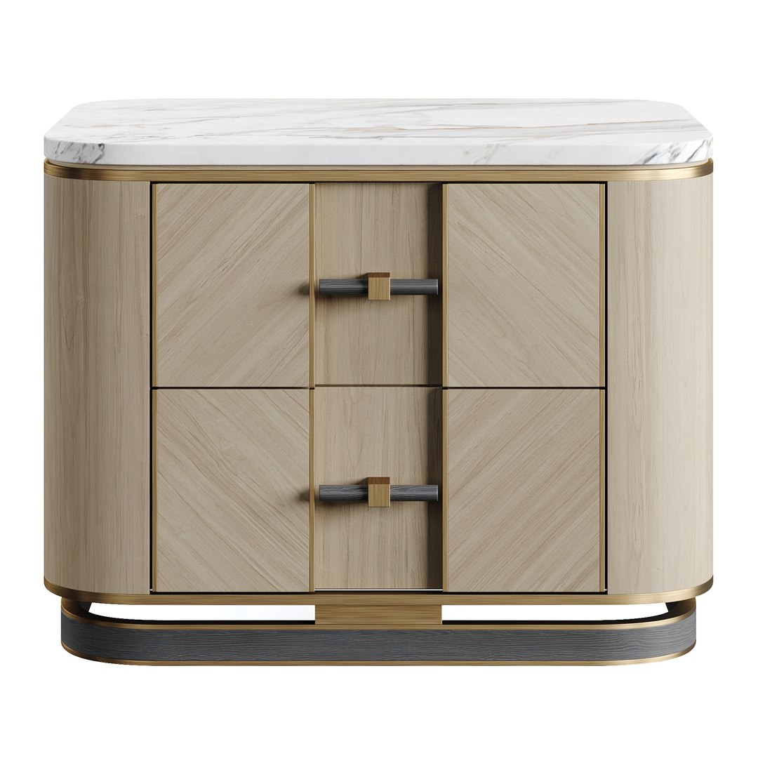 Frato ASHI Bedside Table 3D - TurboSquid 1986099