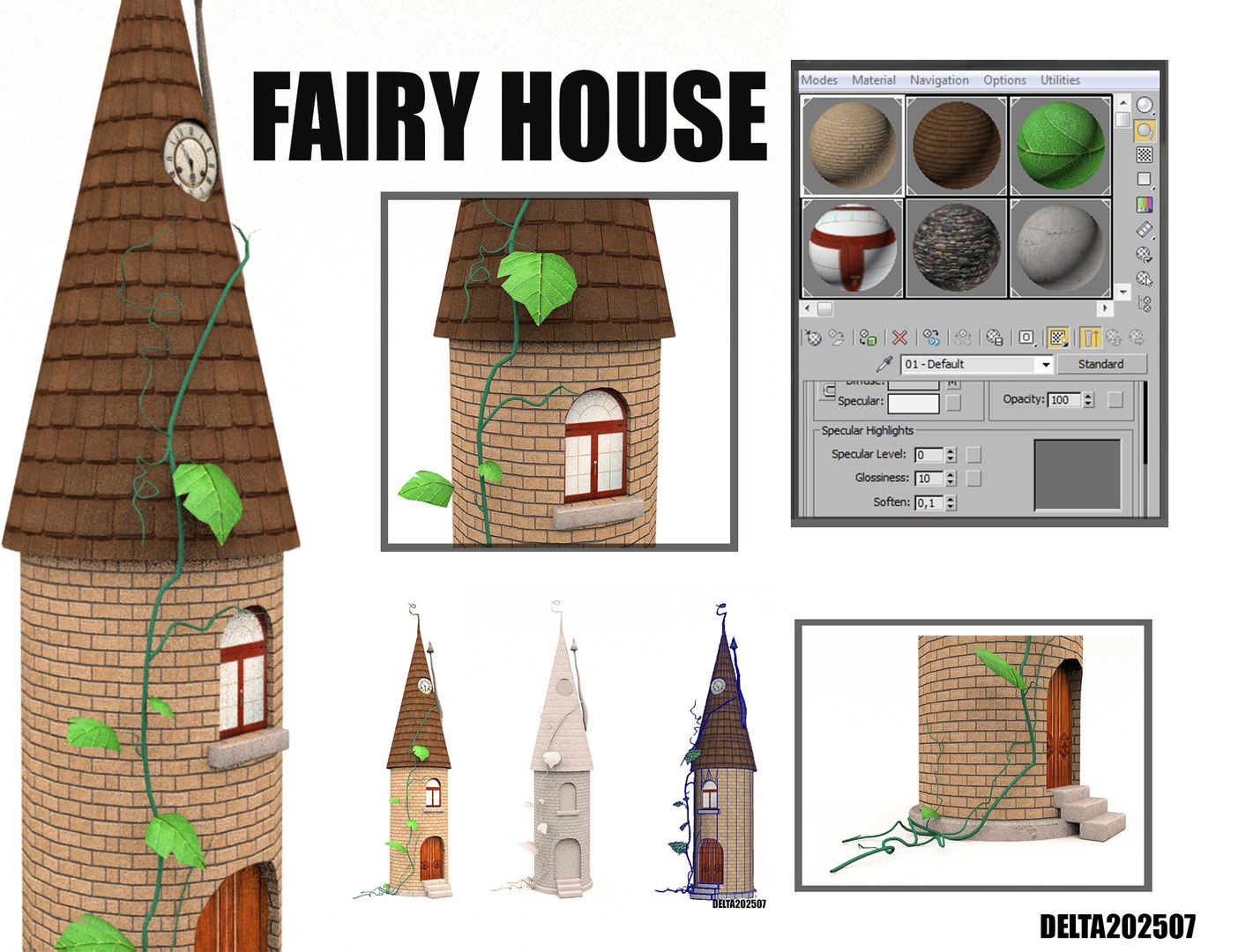 Fairy House 3D Model | 1147640 | TurboSquid