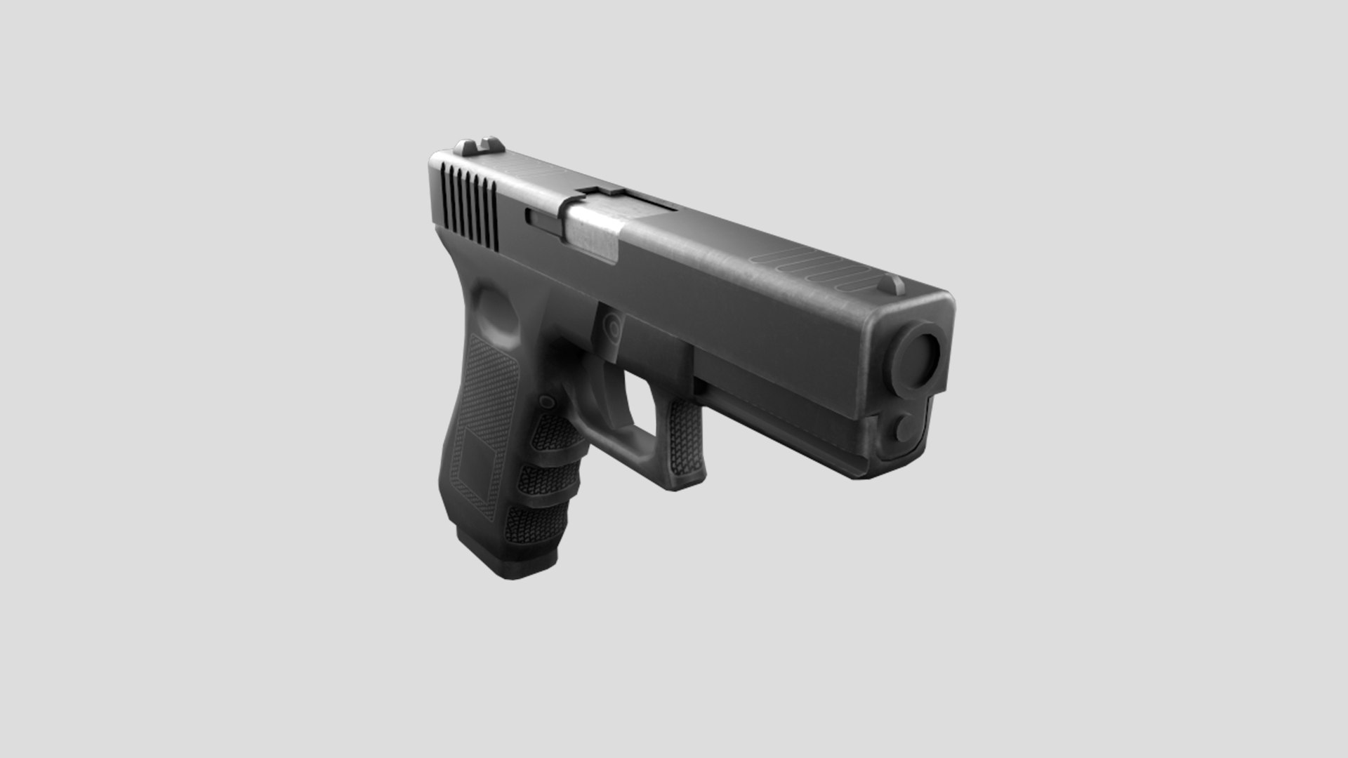 Pistol II Low Poly-Game Ready Gun 004 3D model - TurboSquid 2108240
