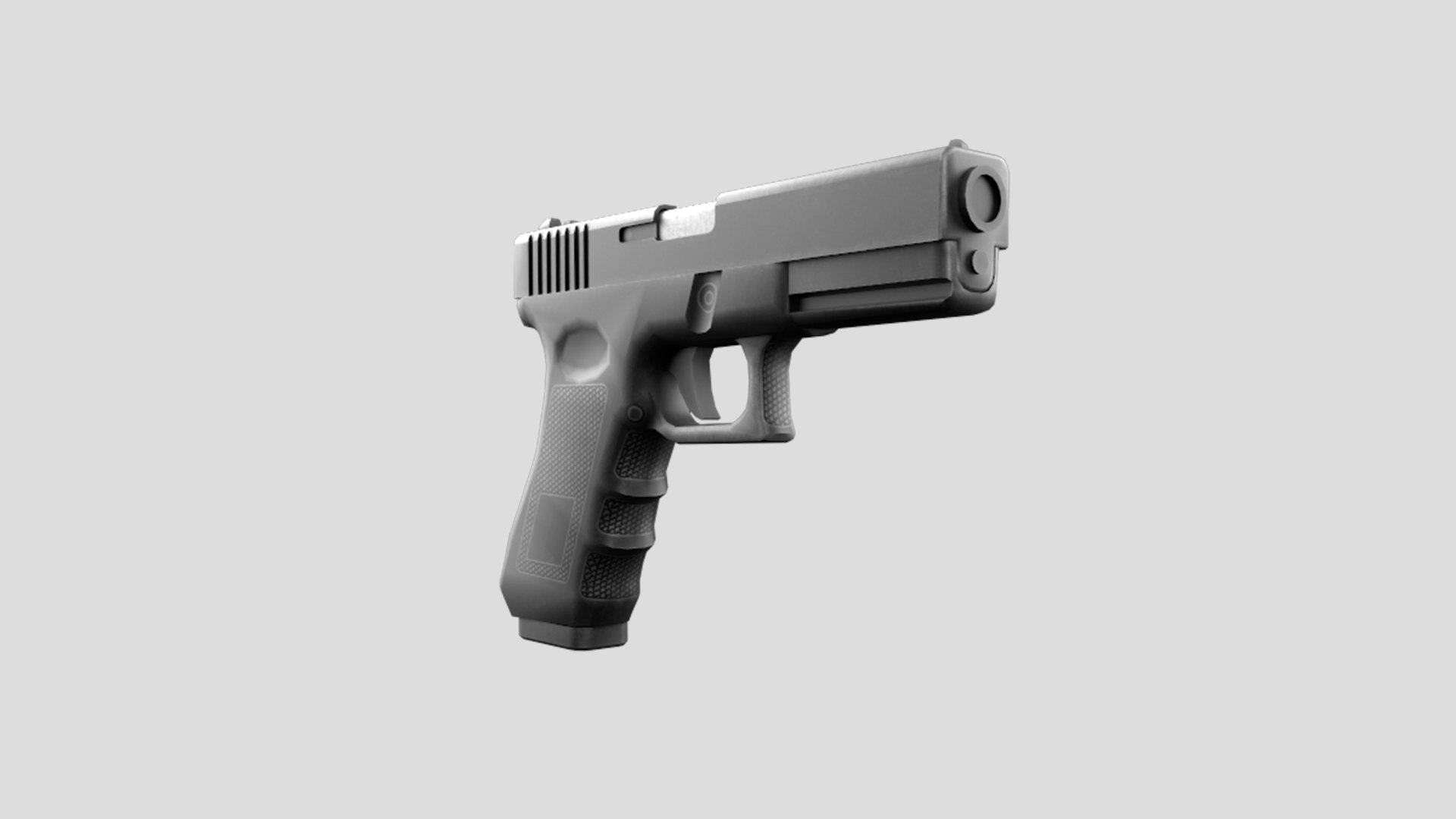 Pistol II Low Poly-Game Ready Gun 004 3D Model - TurboSquid 2108240