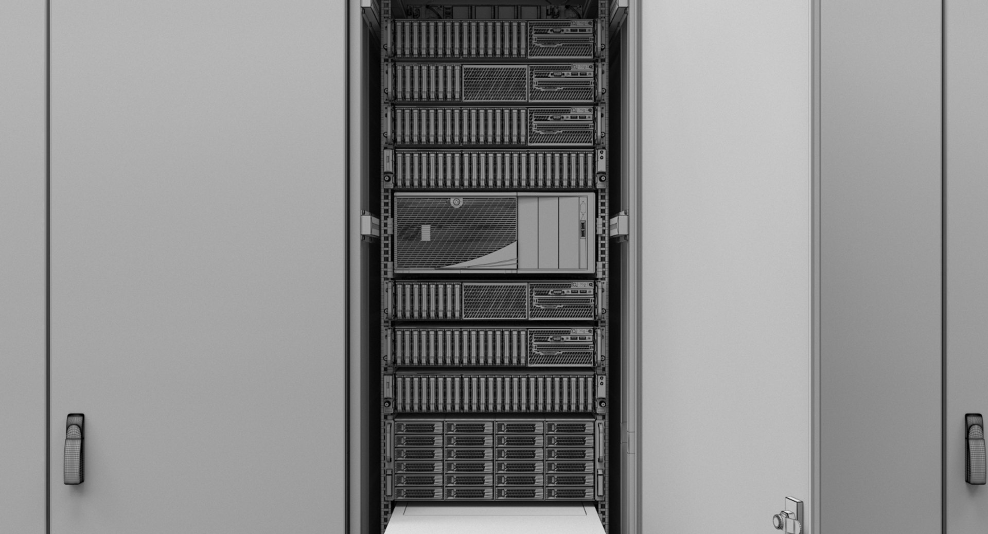3D Server Network Rack Model - TurboSquid 1372065