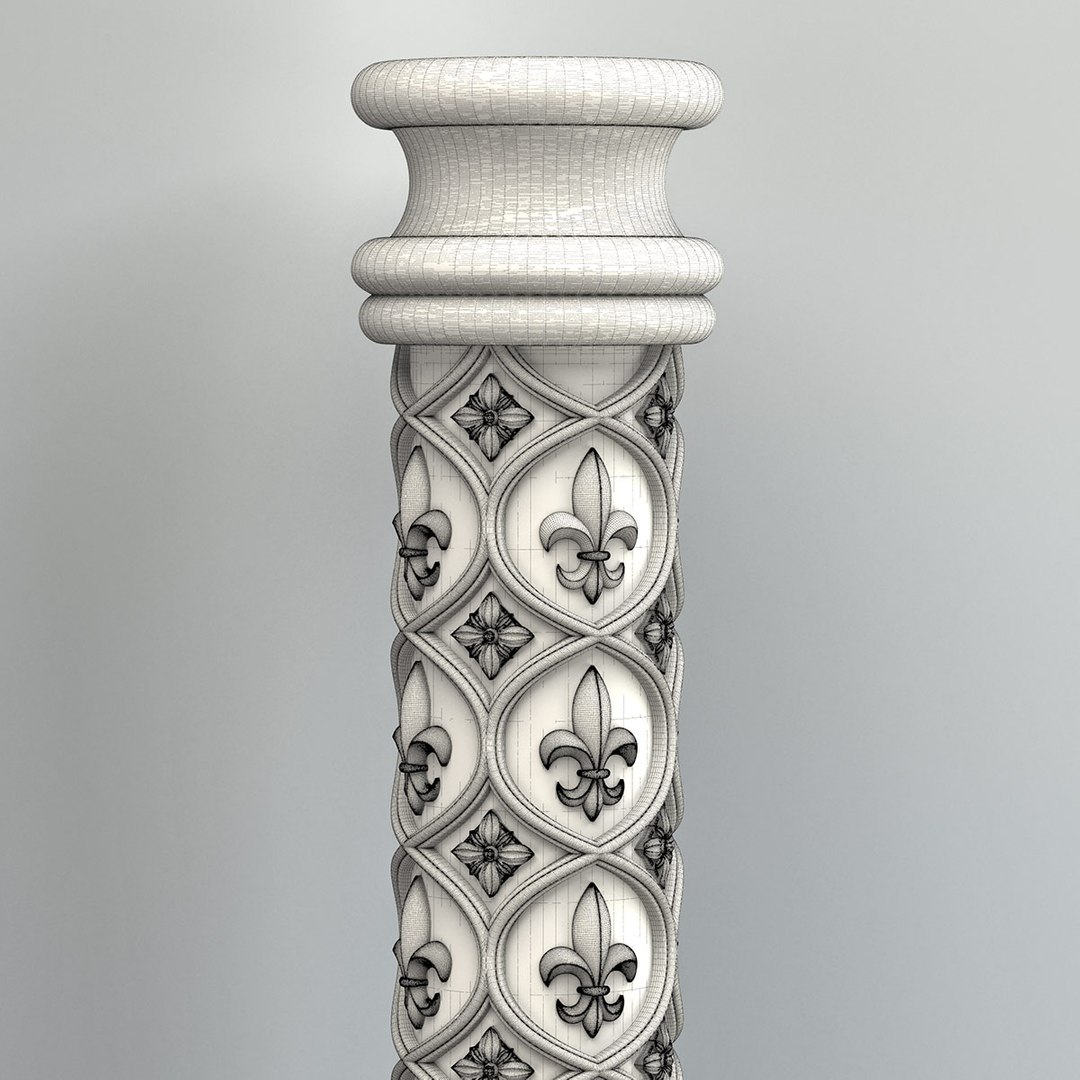 Cnc column 3D - TurboSquid 1642870