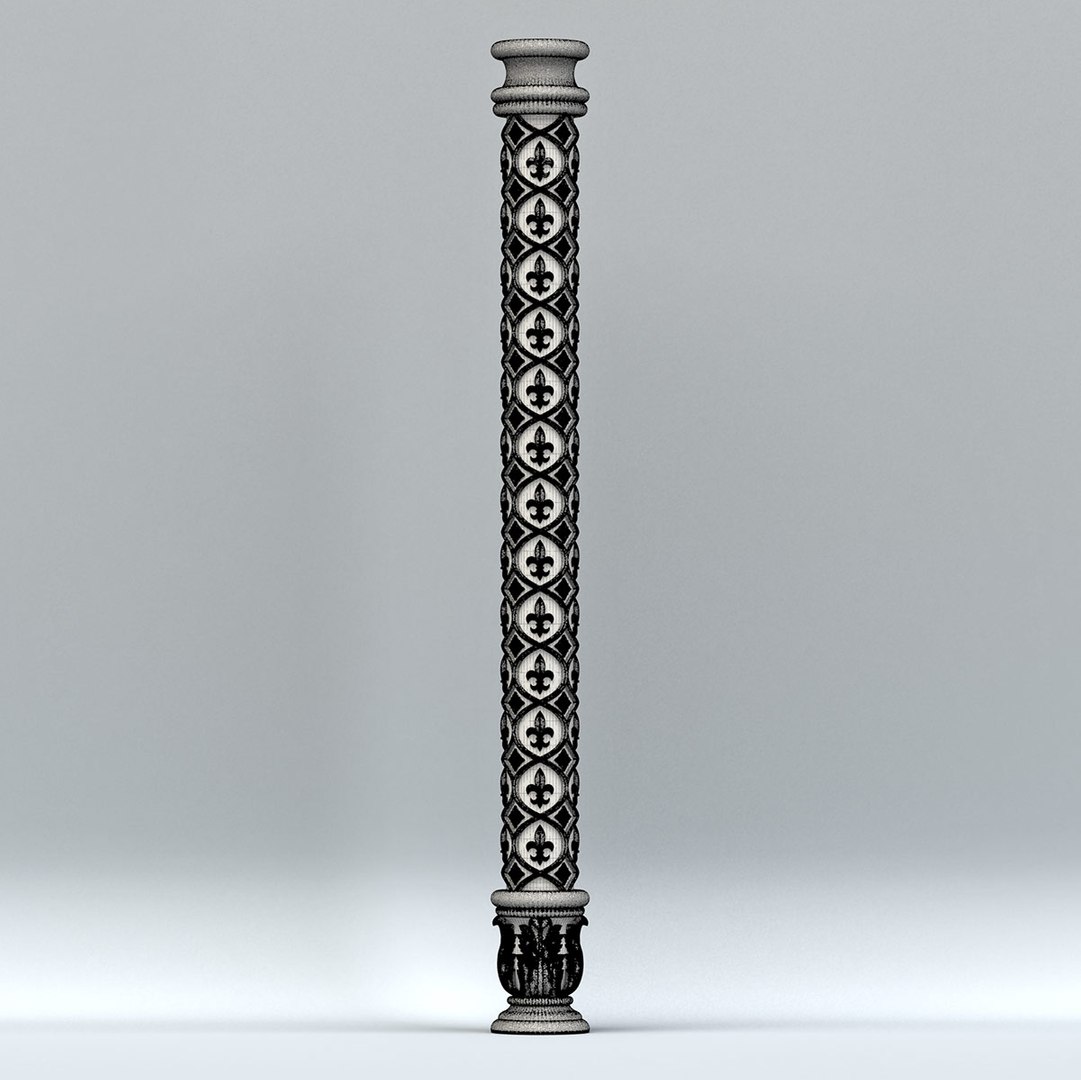 Cnc column 3D - TurboSquid 1642870