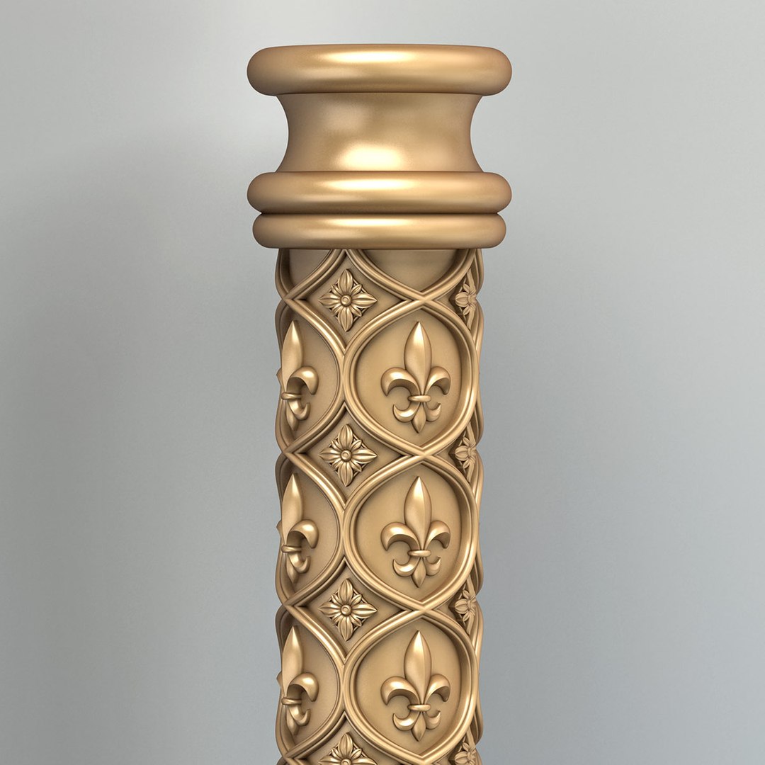 Cnc column 3D - TurboSquid 1642870