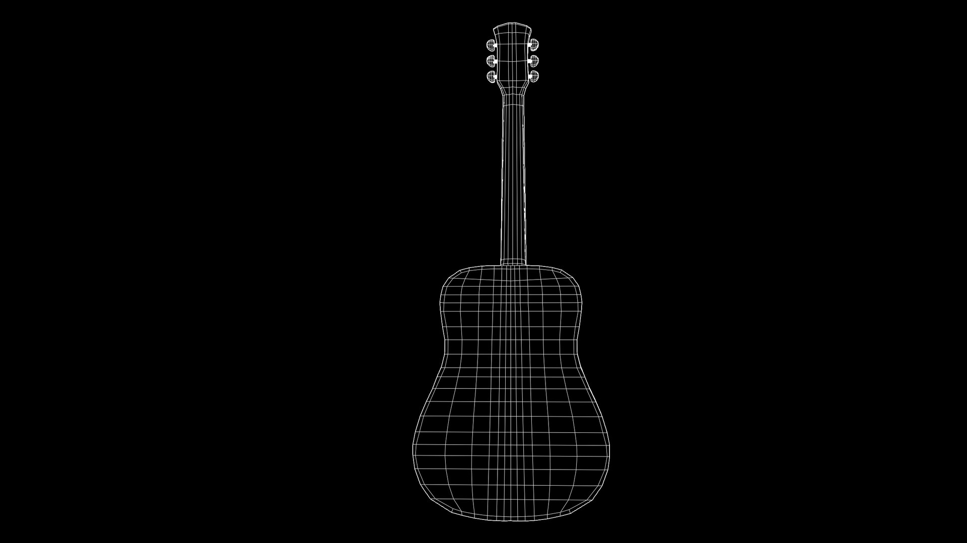 Classic Acoustic Guitar 3D Model - TurboSquid 2119785