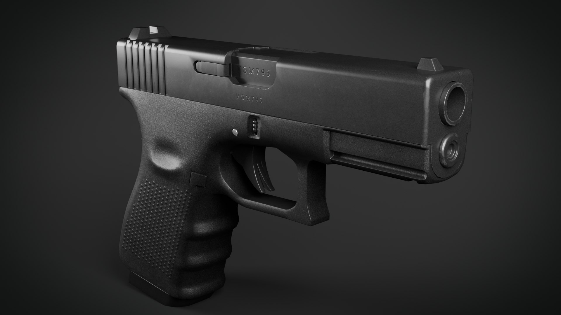 3D Pistol-Game Ready Model - TurboSquid 2396278