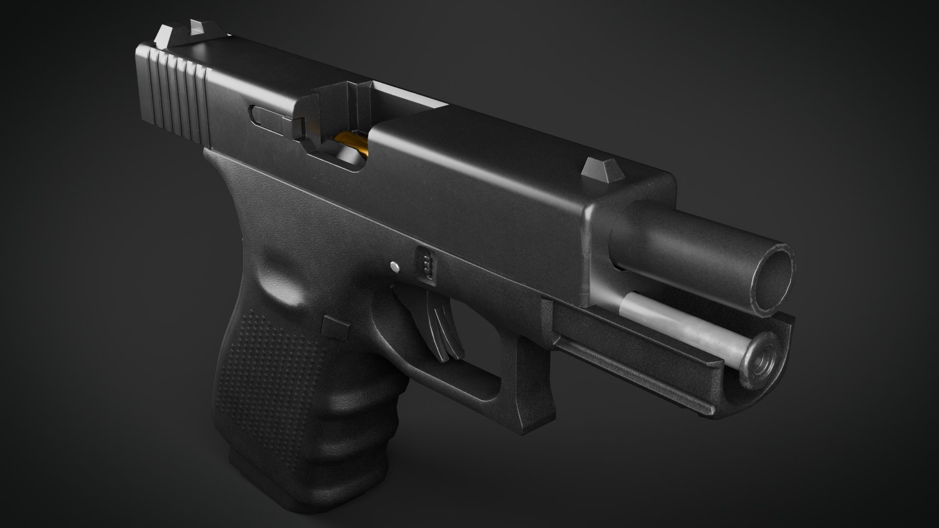 3D Pistol-Game Ready Model - TurboSquid 2396278