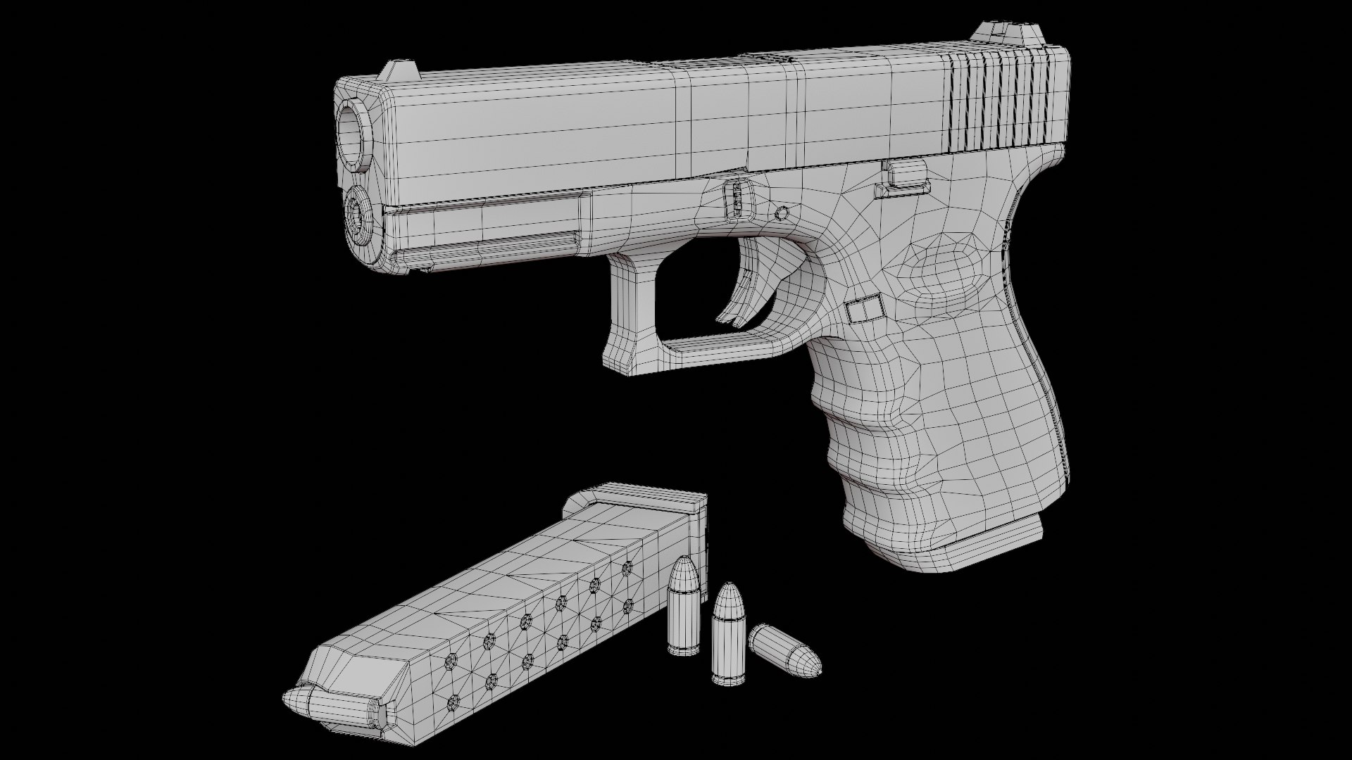 3D Pistol-Game Ready Model - TurboSquid 2396278