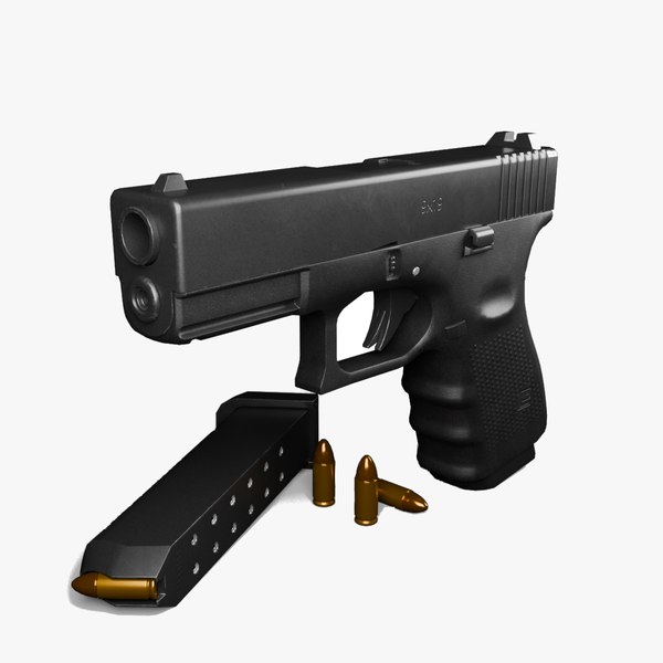 modelo 3d Pistola Glock 19 lista para el juego - TurboSquid 2396278