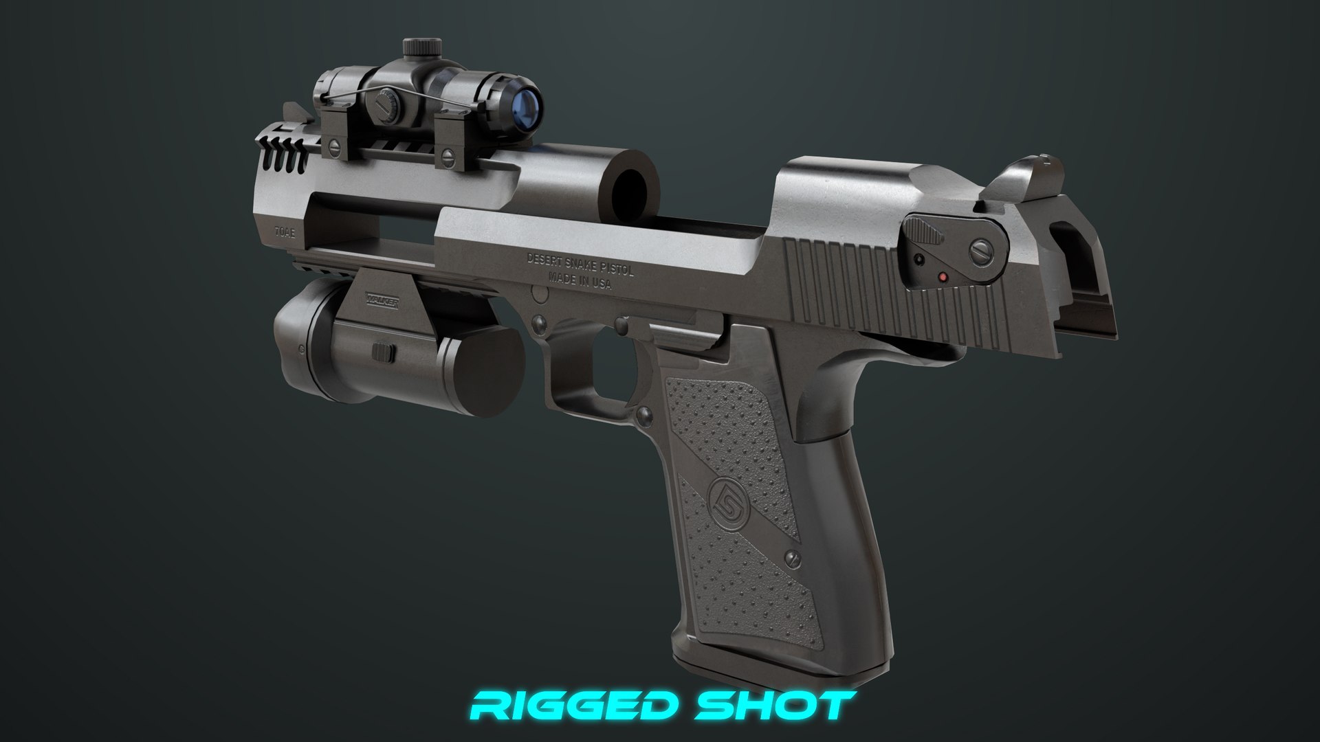 Pistol 10 Black Generic All PBR UE Textures Model - TurboSquid 2209722