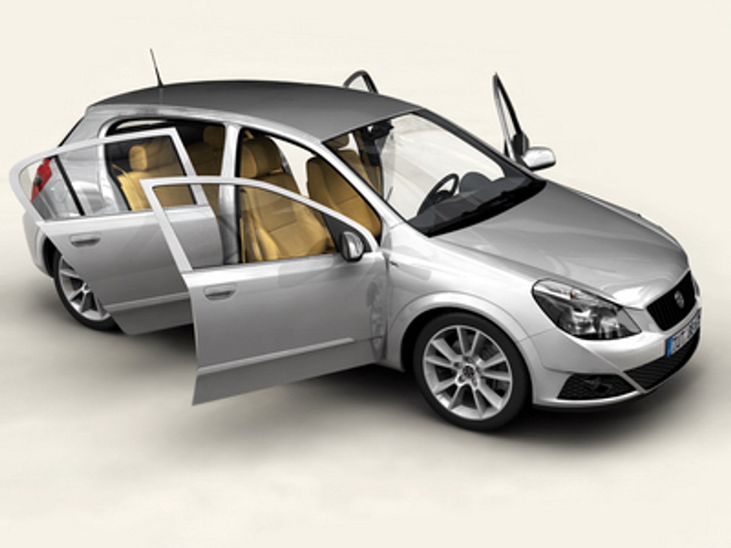 Generic Car Compact Class Interior 3d Max