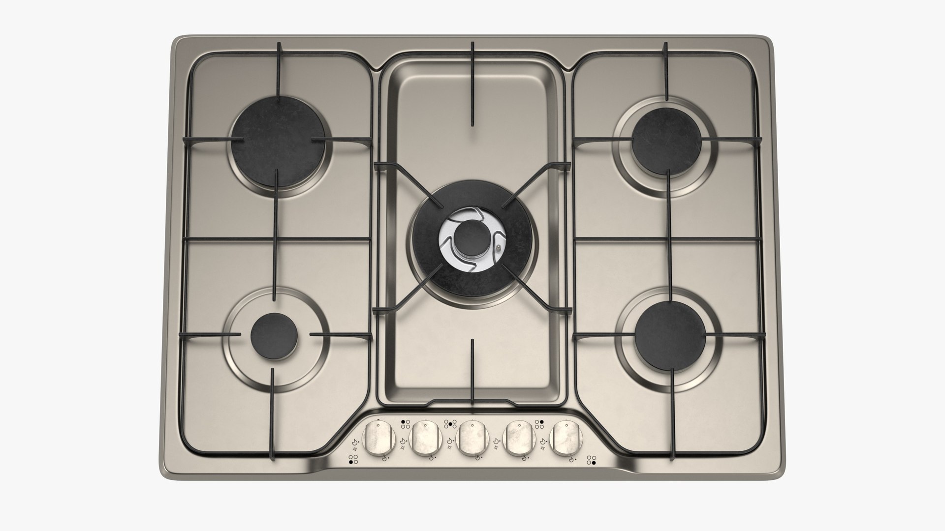 3D Gas Hob Model - TurboSquid 1715443