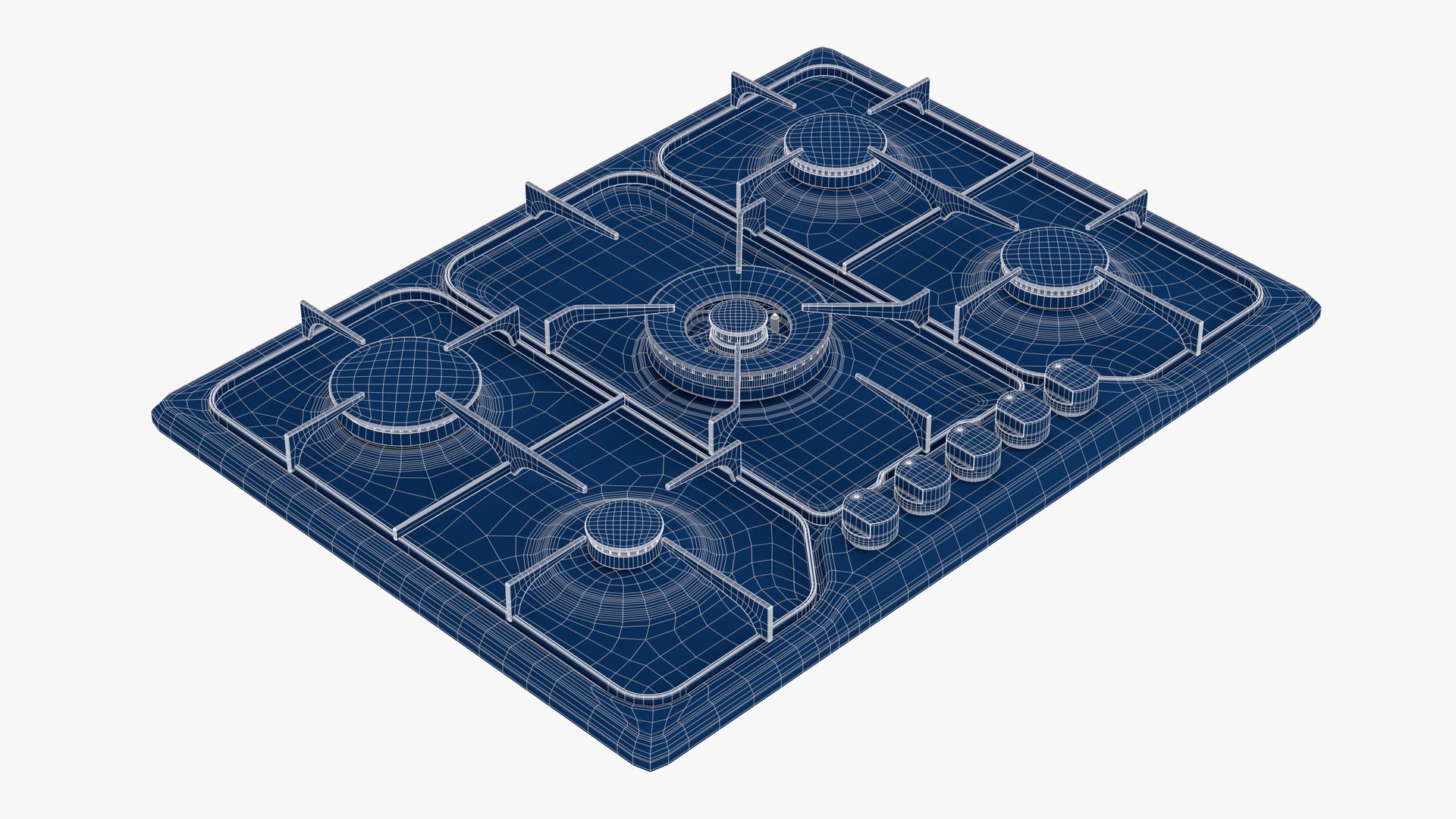 3D Gas Hob Model - TurboSquid 1715443