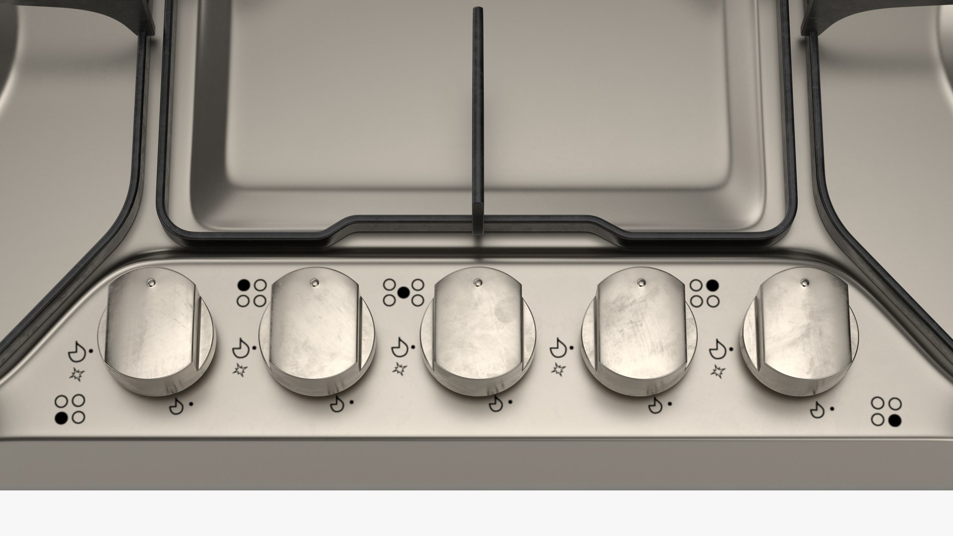 3D Gas Hob Model - TurboSquid 1715443