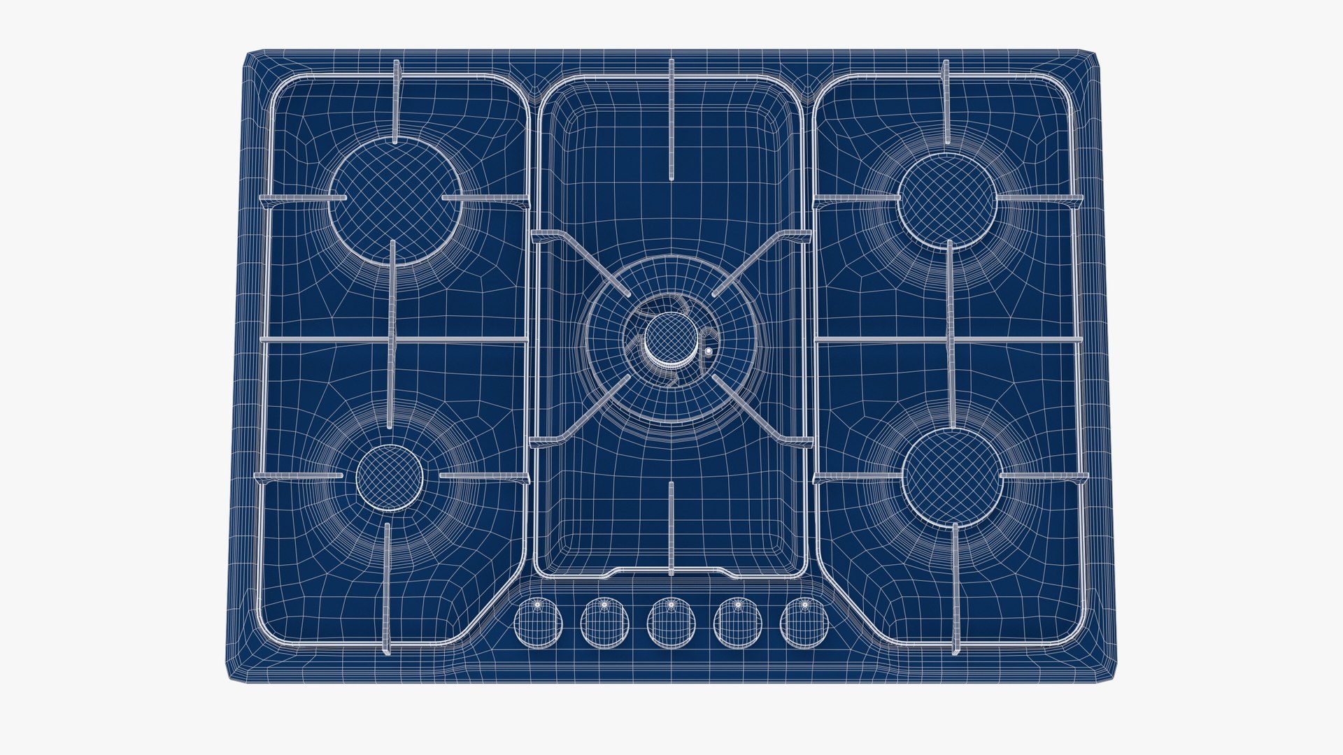 3D Gas Hob Model - TurboSquid 1715443
