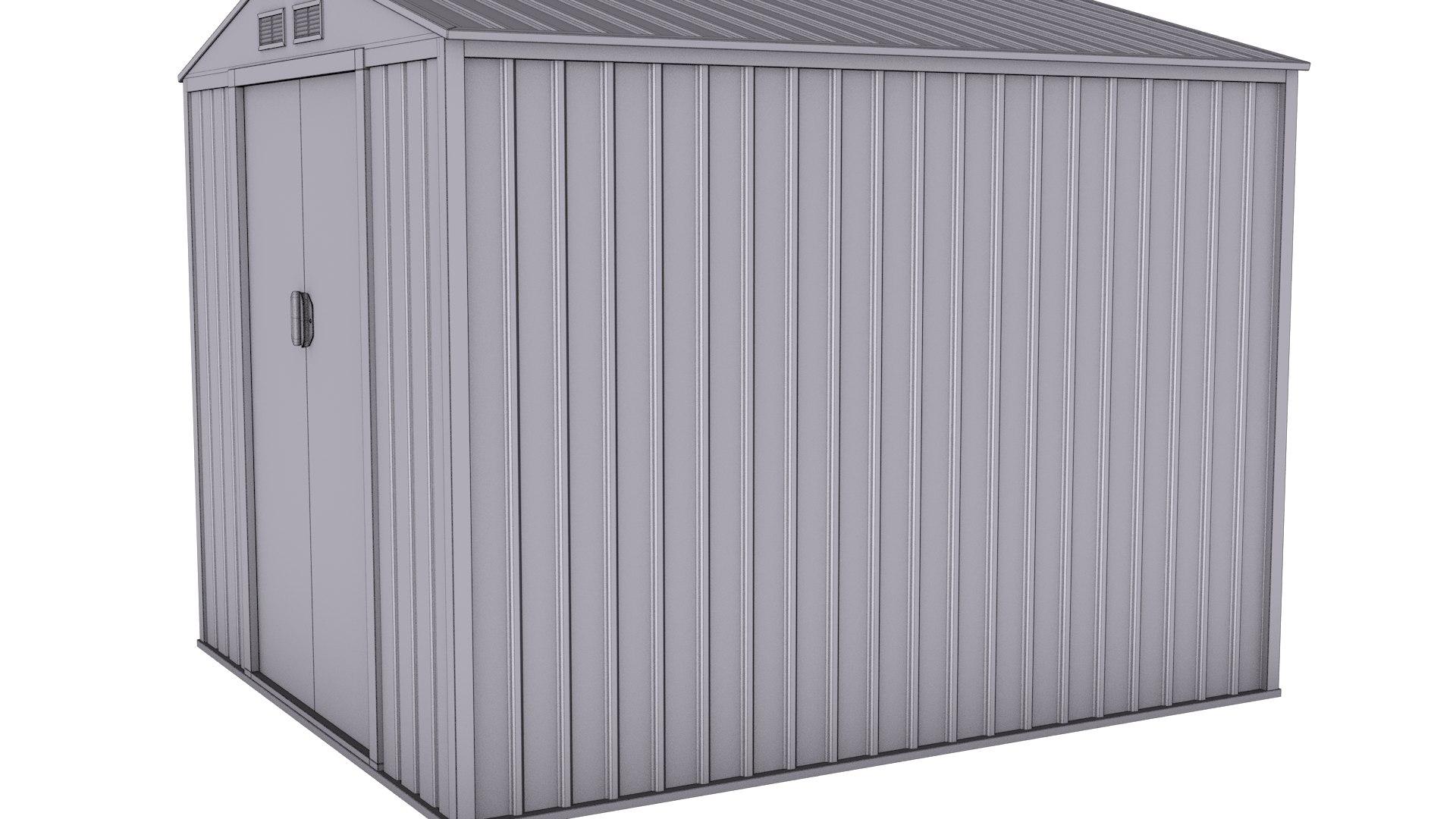 3D model modeled storage shed - TurboSquid 1604427