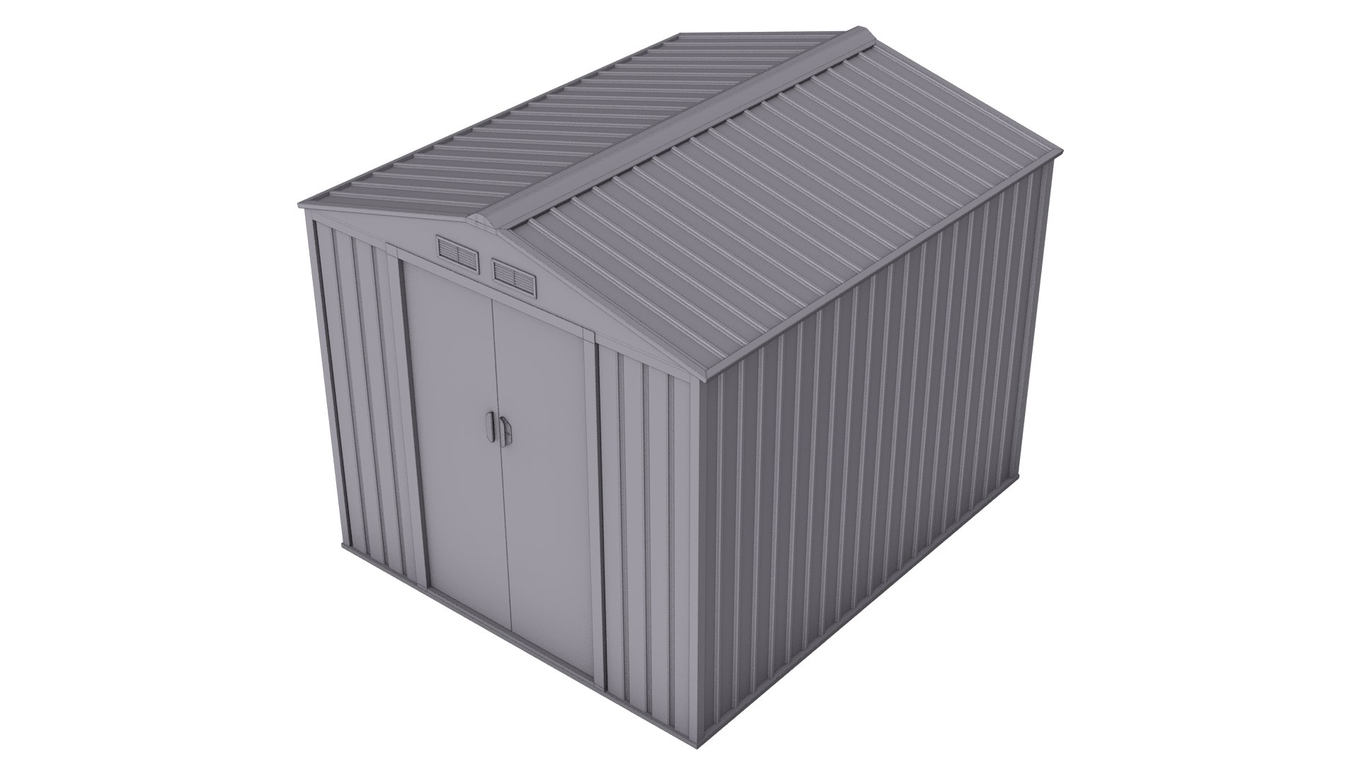 3D model modeled storage shed - TurboSquid 1604427