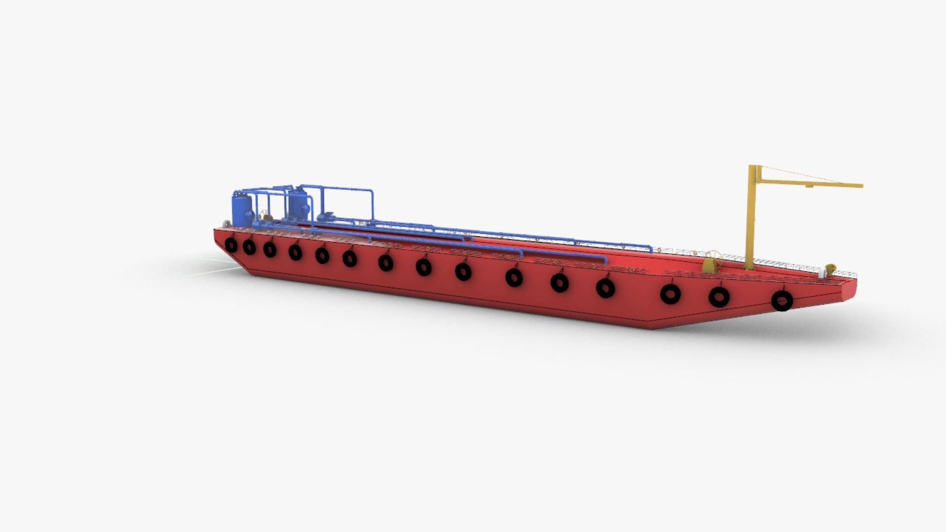 BARGE TANKER 3D Model - TurboSquid 2267069