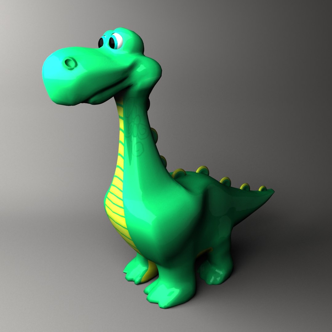 3d Dinosaur Cartoon Model