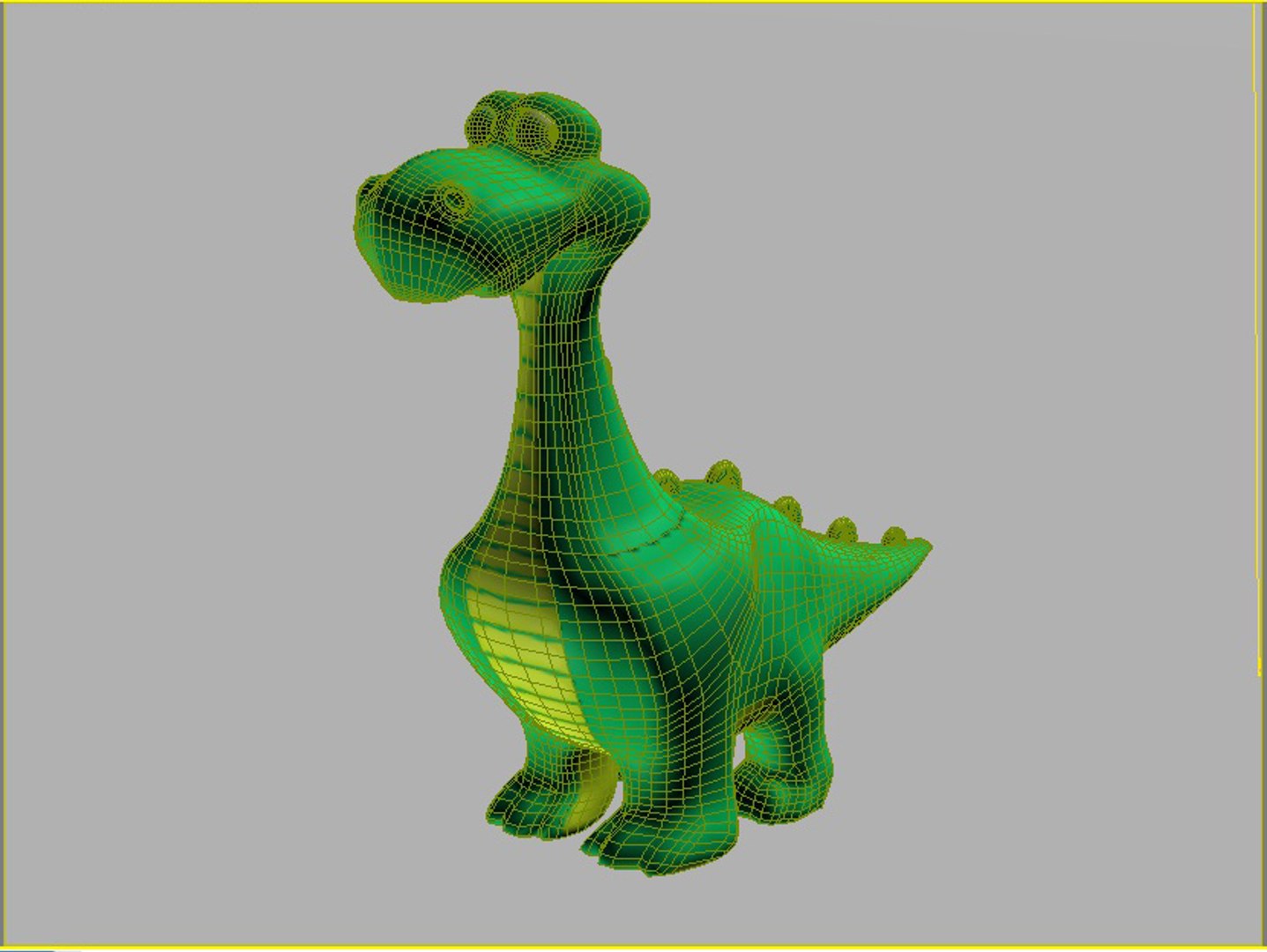 3d Dinosaur Cartoon Model