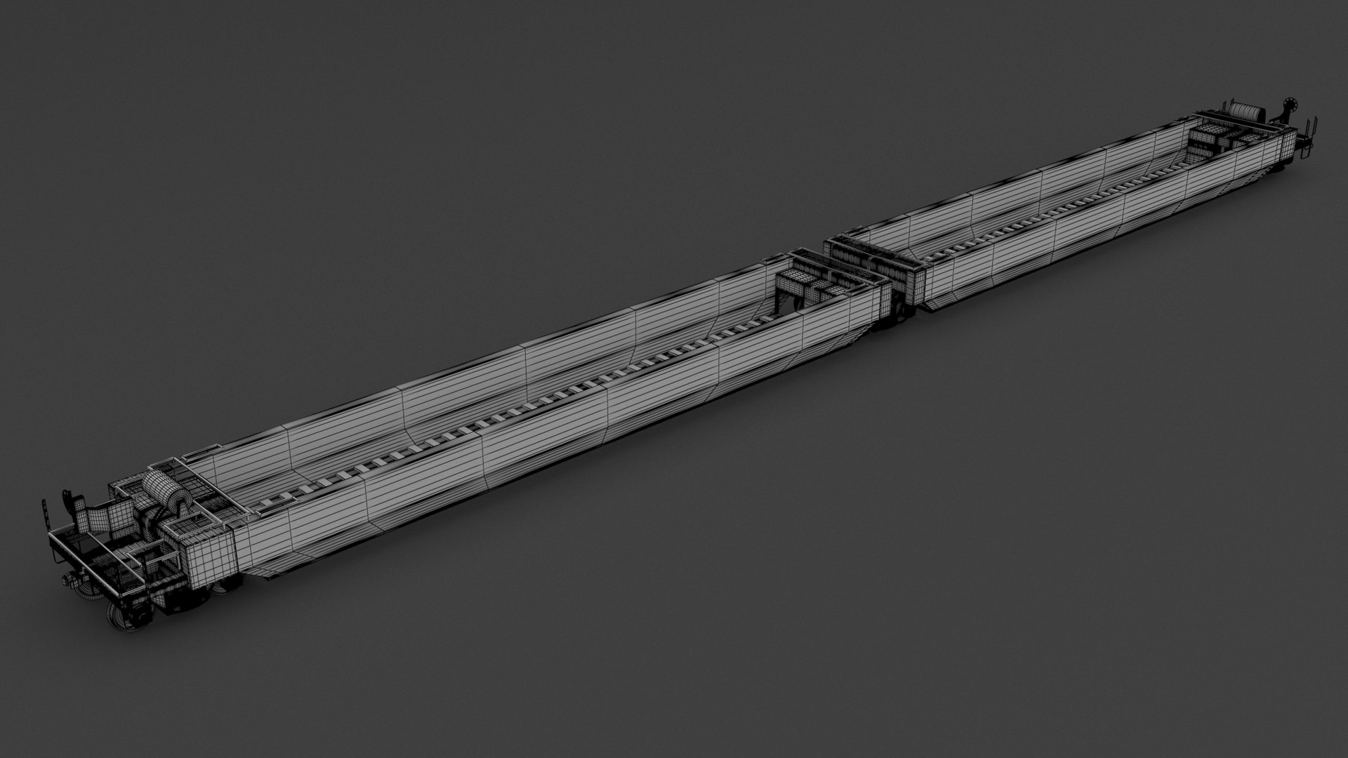 Double Stack Railcar BNSF 3D Model - TurboSquid 2254806