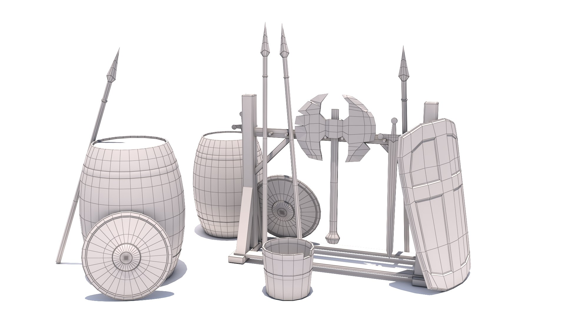 3D Weapons Stand Model - TurboSquid 1822804