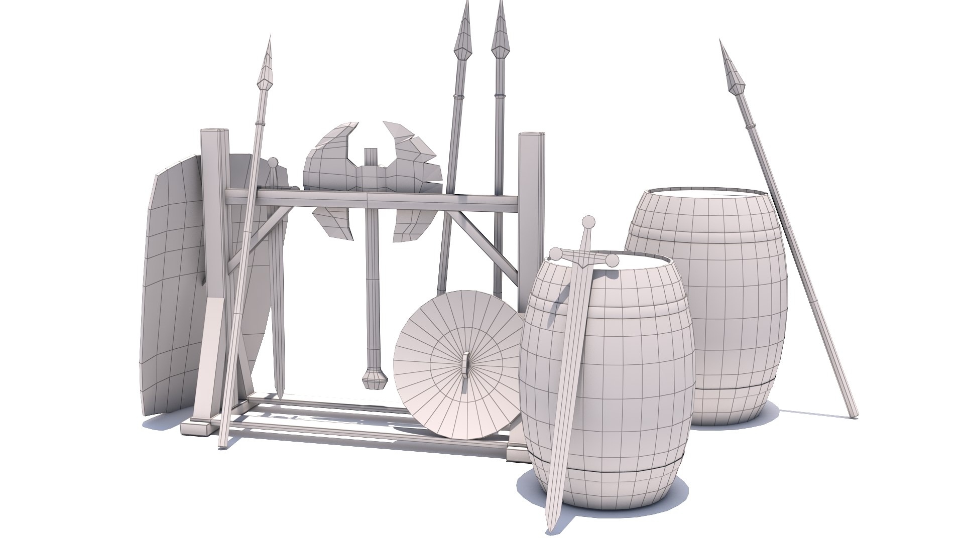 3D Weapons Stand Model - TurboSquid 1822804