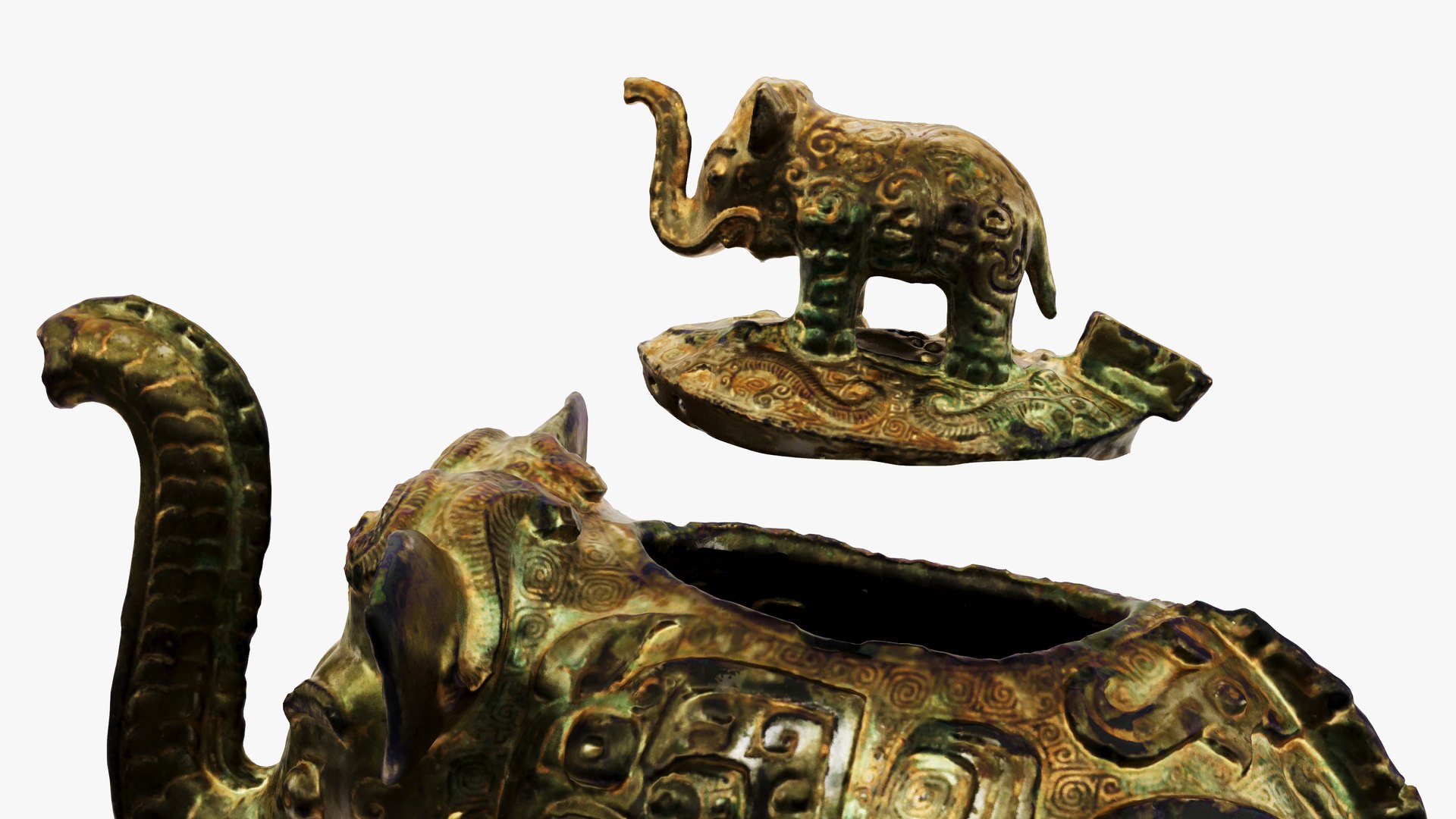 Chinese Ritual Bronze Elephant 3D - TurboSquid 2045862