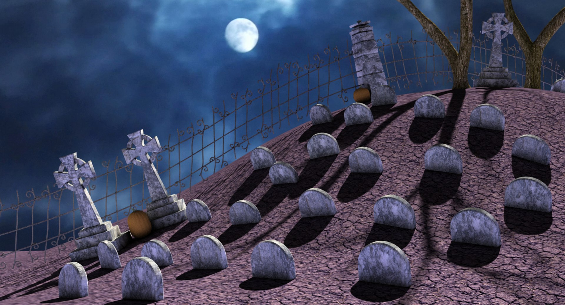 3D Model Cemetery Gravestone - TurboSquid 1499717