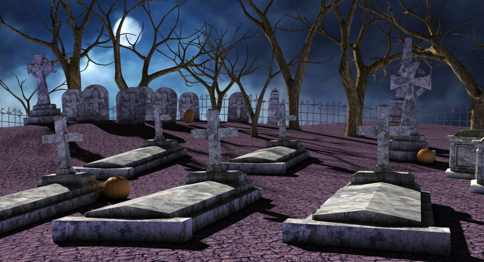 3D Model Cemetery Gravestone - TurboSquid 1499717