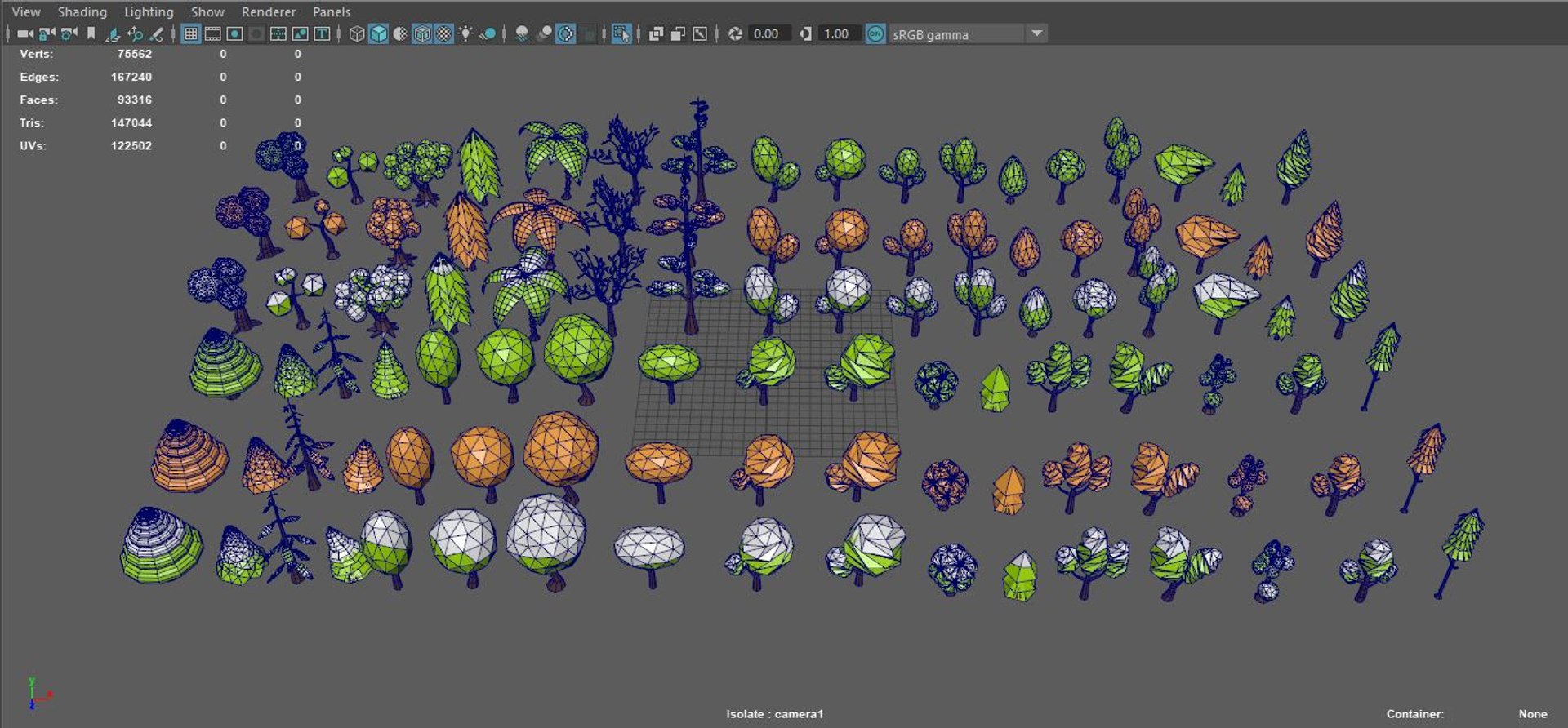 3D cartoon trees pack - TurboSquid 1666159