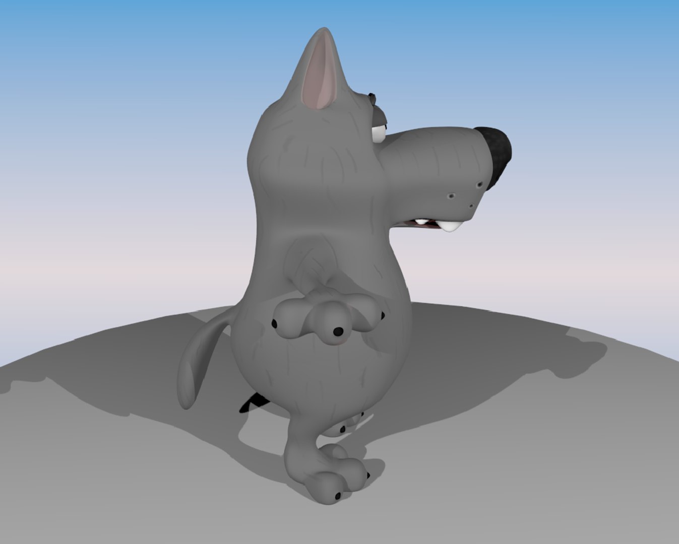 Wolf Cartoon 3D Model - TurboSquid 1319121