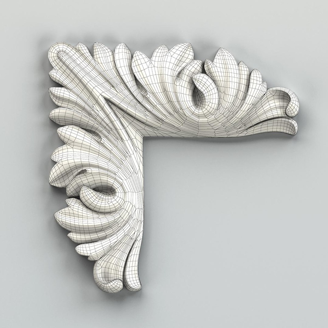 Carved Corner Decor 3d Max