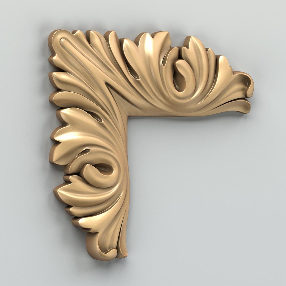 Carved Corner Decor 3d Max