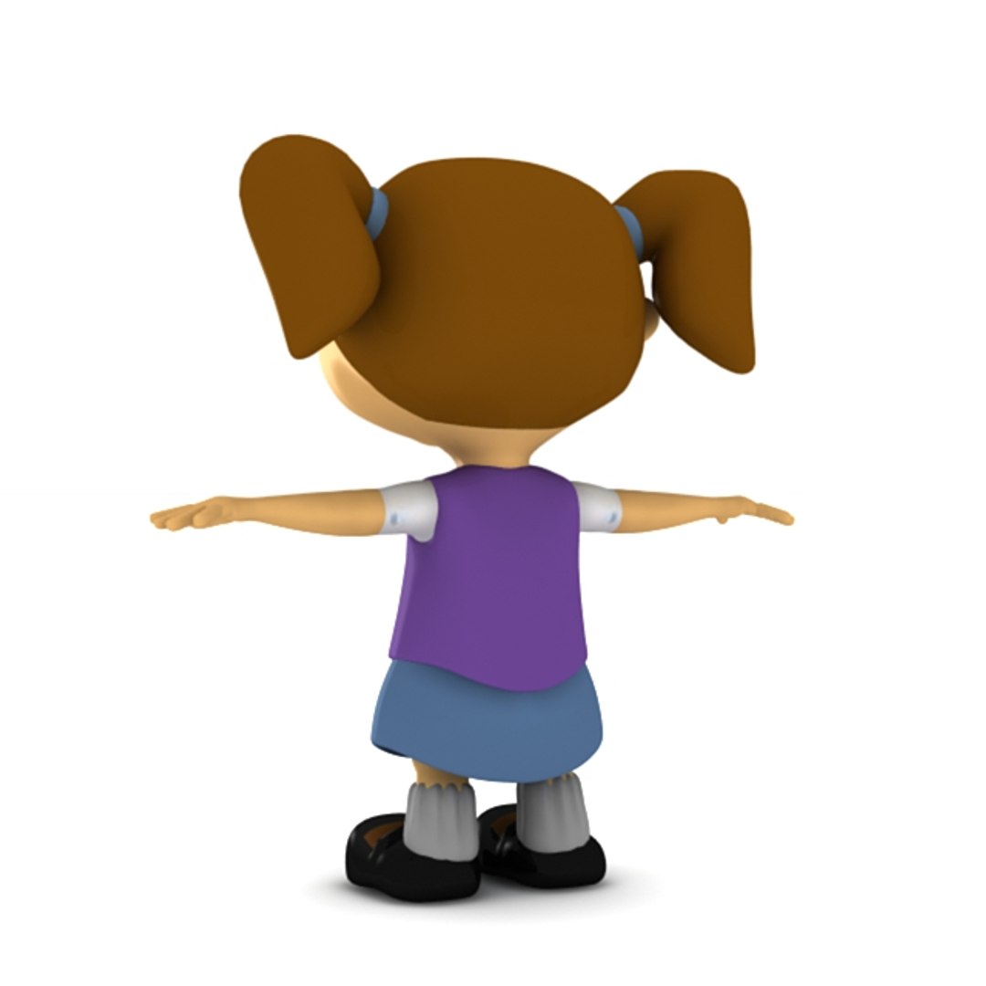 Lightwave Girl Cartoon