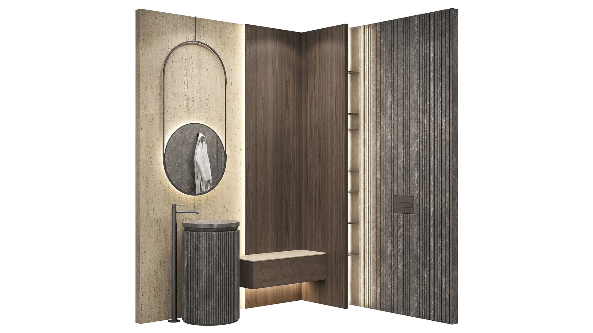 3D Model Bathroom Furniture RJ Easy Design 08 - TurboSquid 2256822