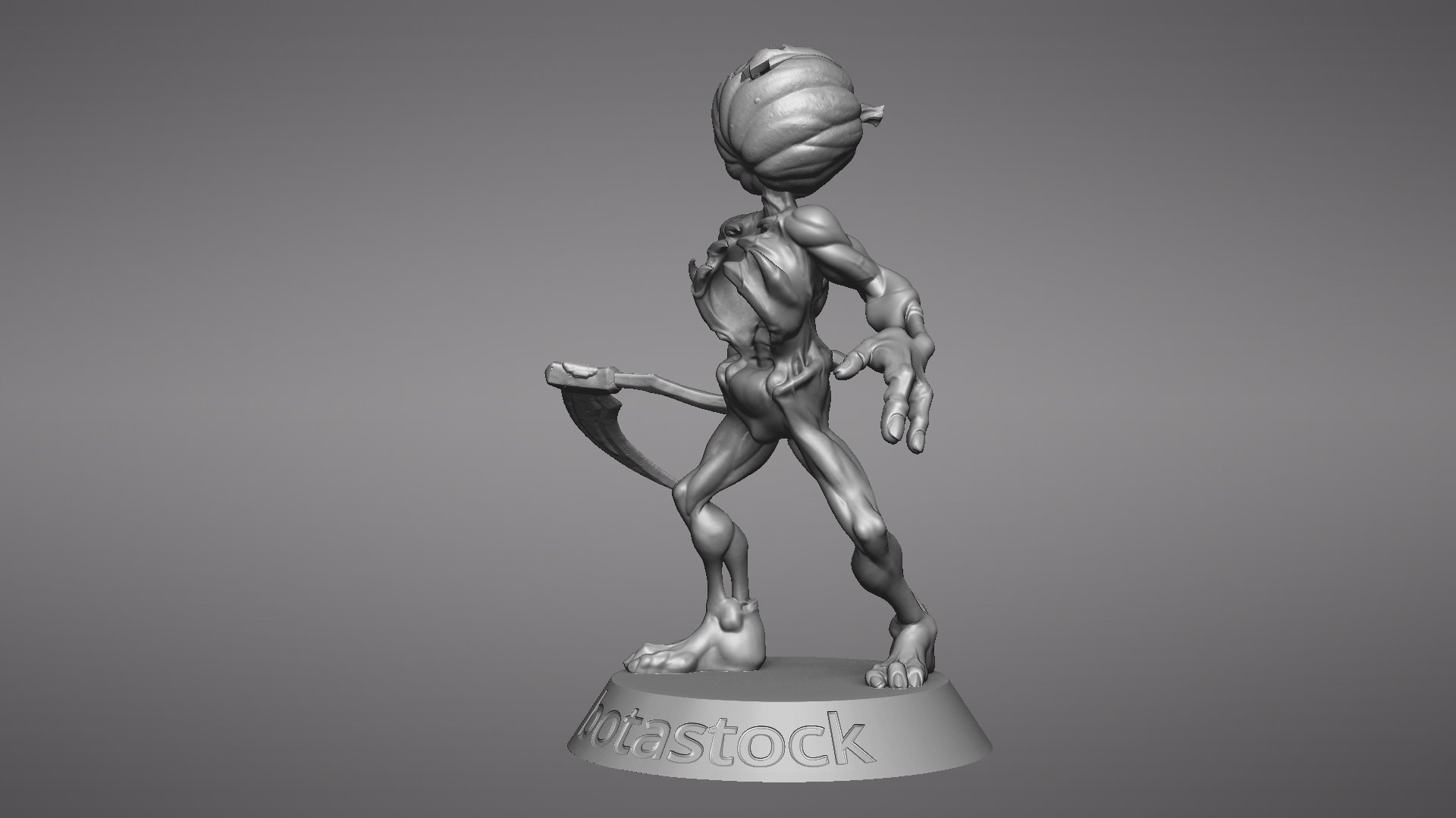 Pumpkin Undead Pose 10 3D print STL 3D model - TurboSquid 1969645