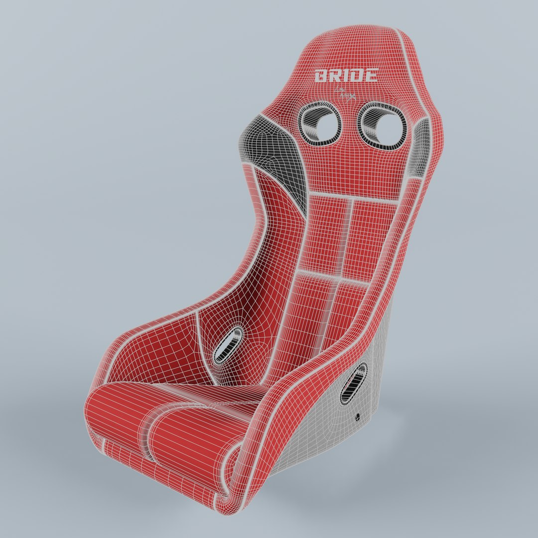 BRIDE ZETA IV Red Seat 3D Model - TurboSquid 1789653