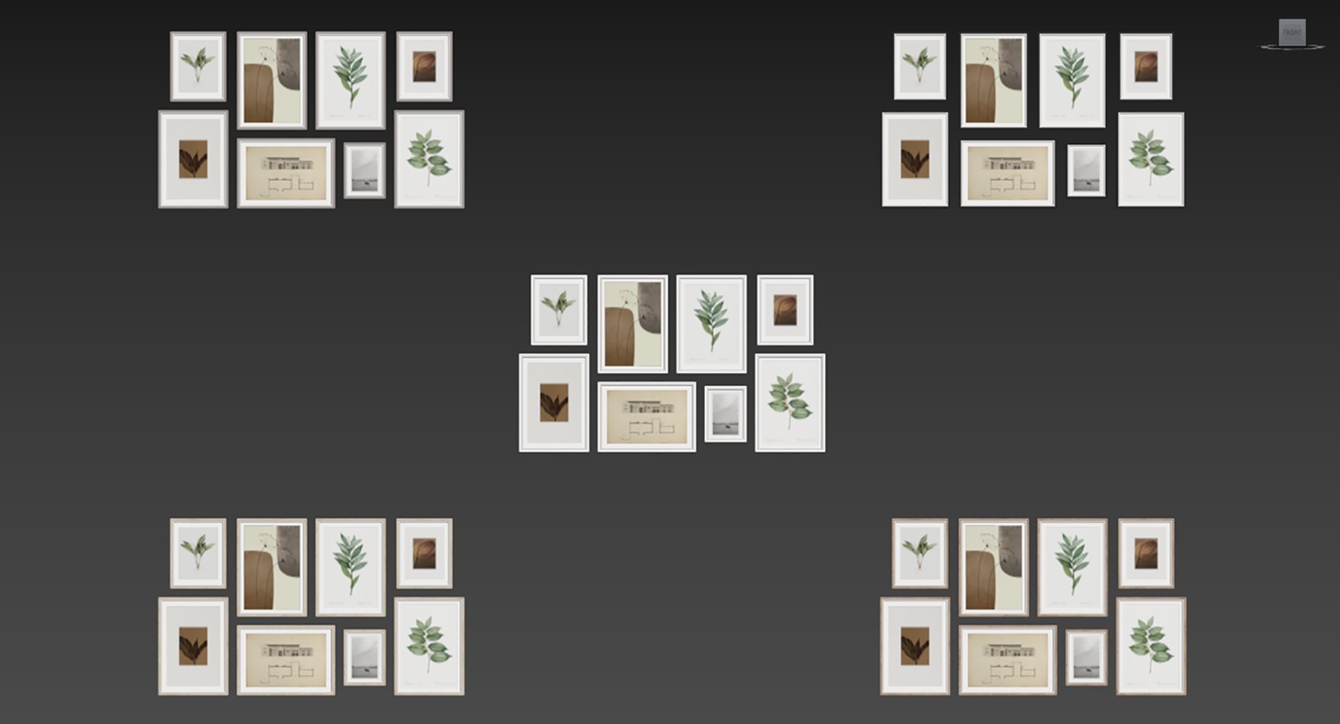 Picture Frames Set-436 3D model - TurboSquid 2093886