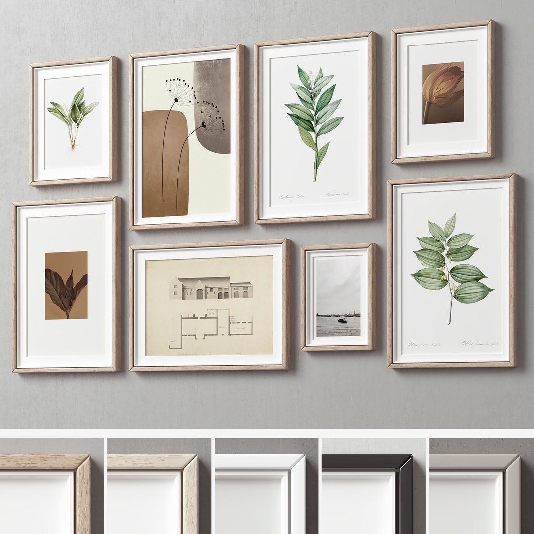 Picture Frames Set-436 3D Model - TurboSquid 2093886