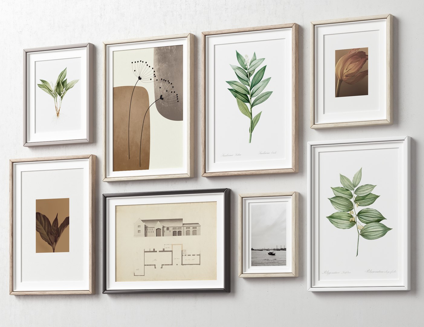 Picture Frames Set-436 3D Model - TurboSquid 2093886