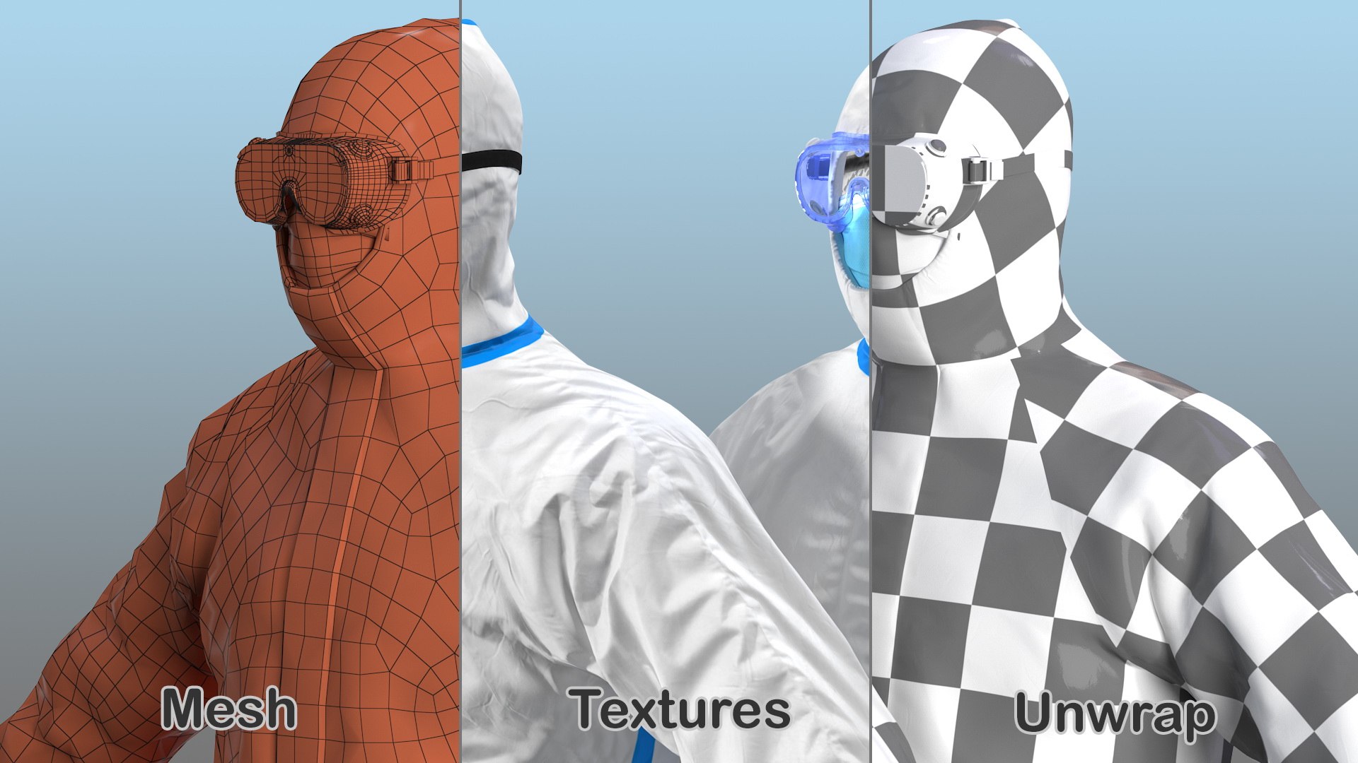 3D doctors protection 2 - TurboSquid 1593082
