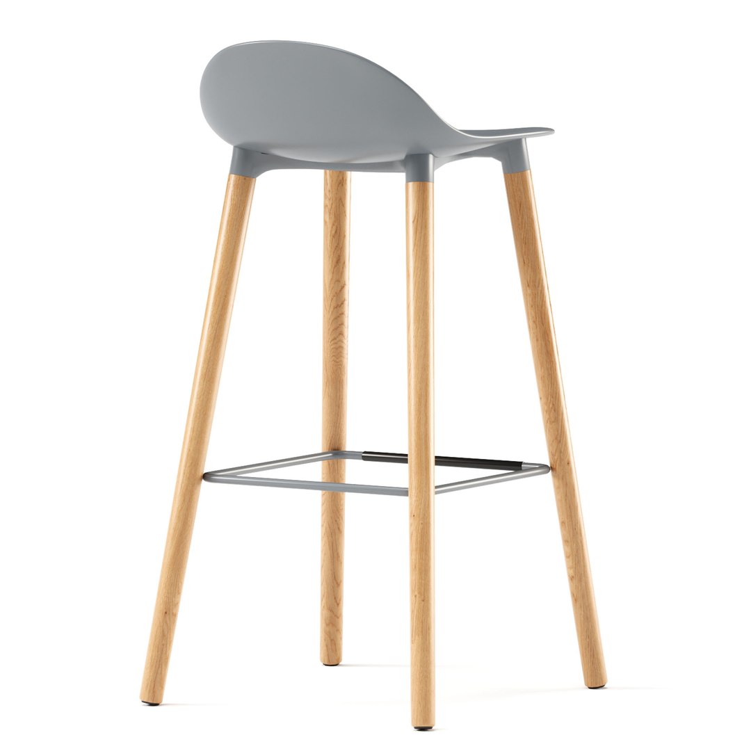 Allermuir Stool Kin Low Back Model - TurboSquid 2419248