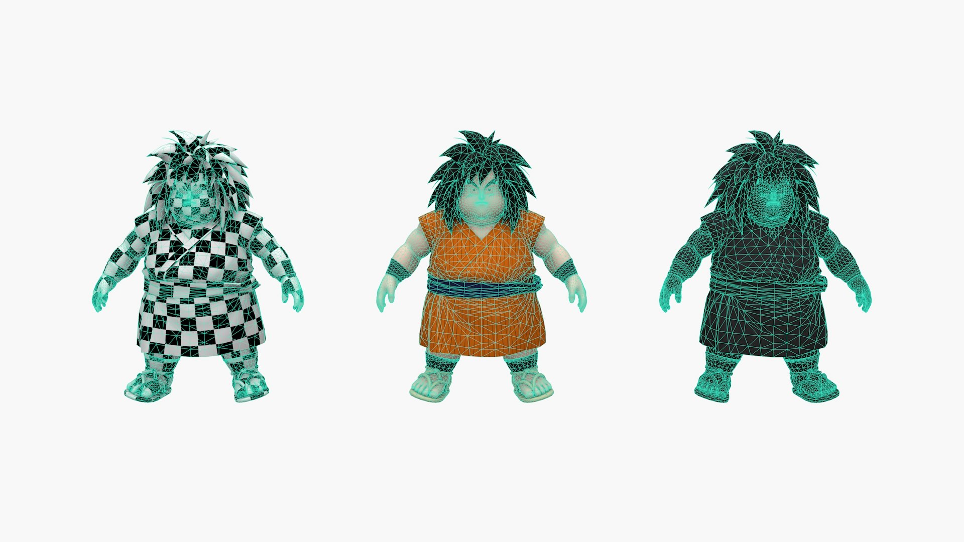 3D Model DBZ Character V12 - TurboSquid 2074076