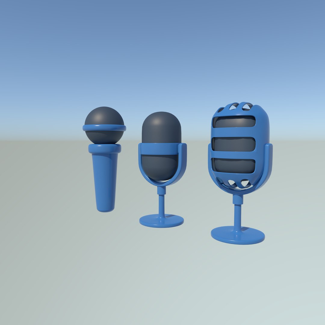 3D 3d Microphone 3D Model Model - TurboSquid 2332947