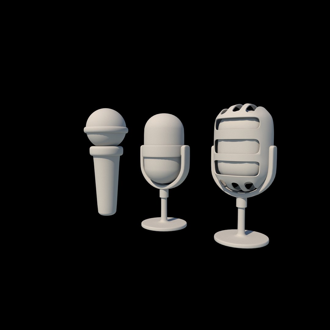3D 3d Microphone 3D Model Model - TurboSquid 2332947